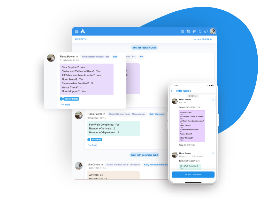 Shift Notes | Shift Planning Tool | Alkimii
